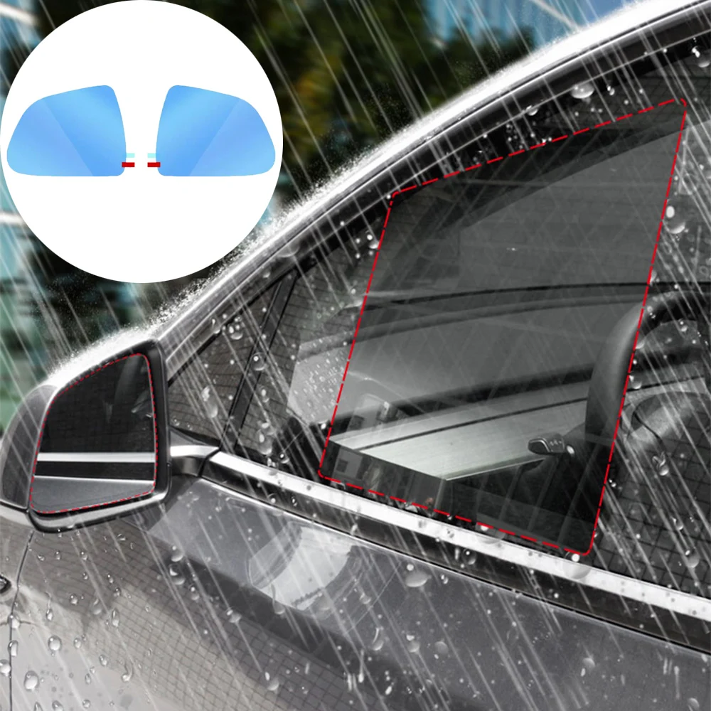 For-Tesla-Model-3-Y-Rearview-Mirror-Rainproof-Film-Reverse-Mirror-Side ...