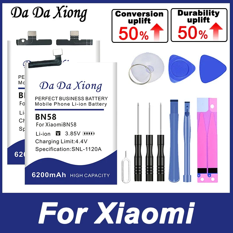 샤오미 레드미 패드 10.6 배터리, BP4C BN5R BN58 BN32, 레드미 노트 맥스 2 A3 8 11T 12C 13 ...