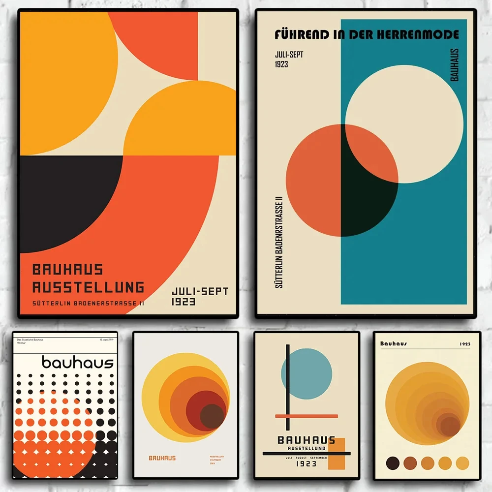 Vintage-Abstract-Bauhaus-Simple-Geometric-Lines-Famous-Art-Posters-and ...