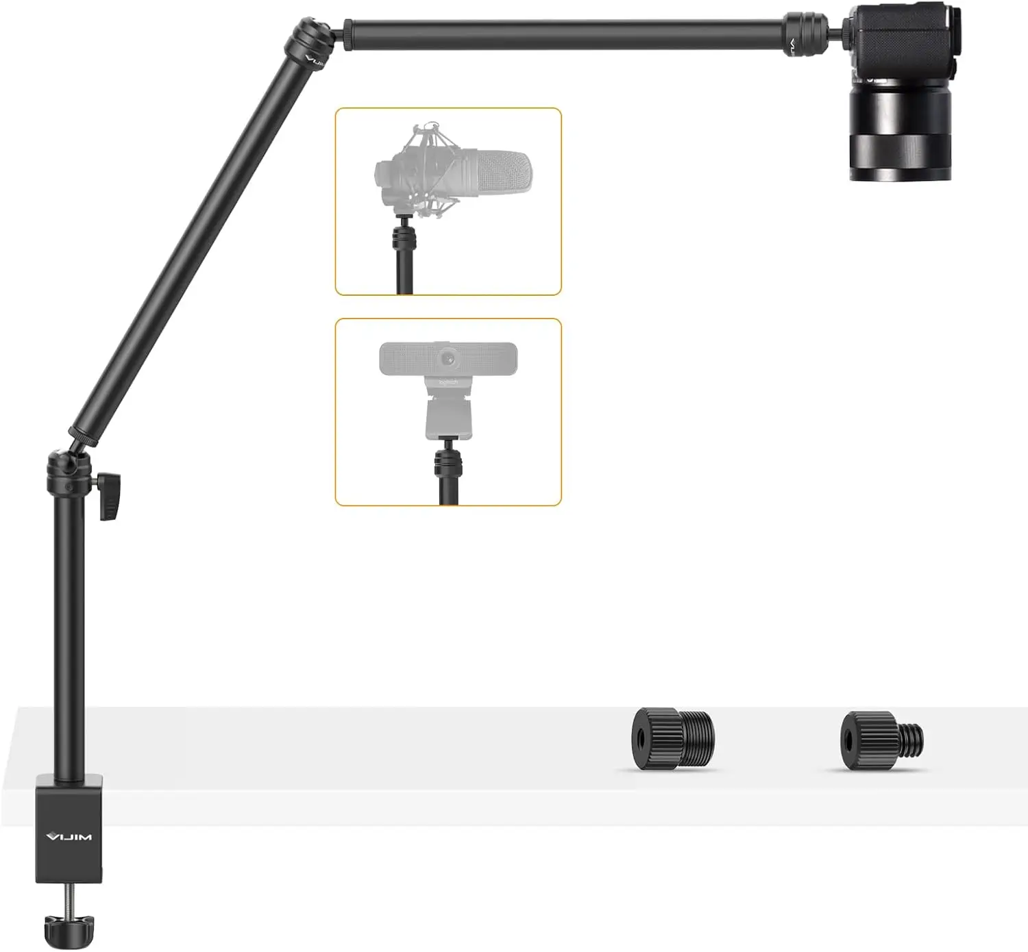 LS08-Flexible-Overhead-Camera-Mount-Desk-Stand-Webcam-Stand-Microphone ...