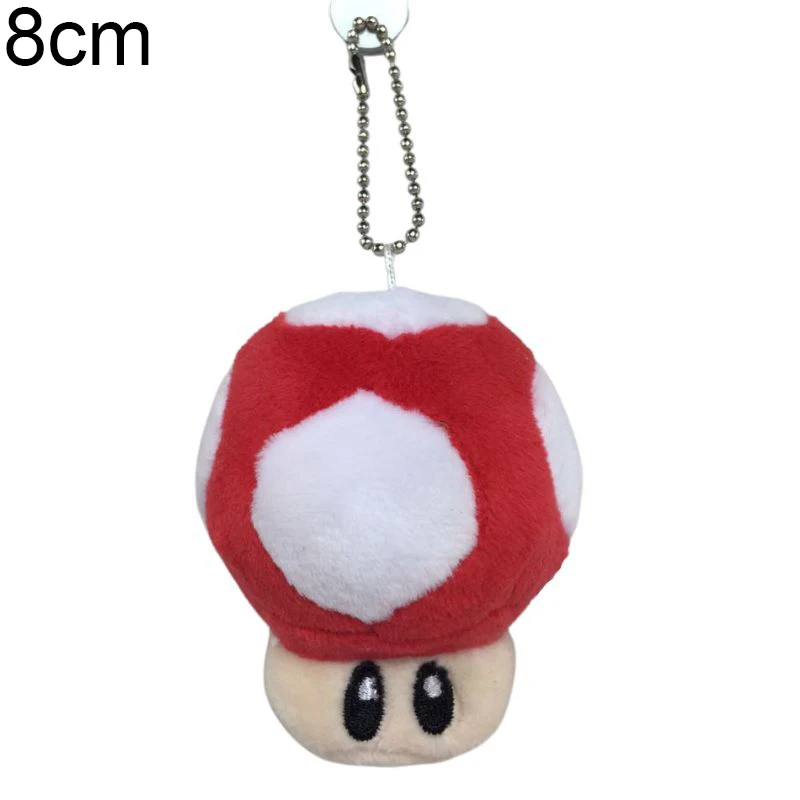 Kawaii Green Yoshi Anime Figure Plush Keychain Toys Stuffed Mushroom ...