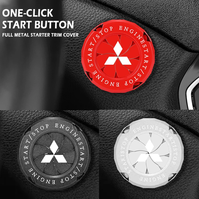 Car-ONE-CLICK-Start-Buttons-Protective-Cover-Decoration-for-Mitsubishi ...