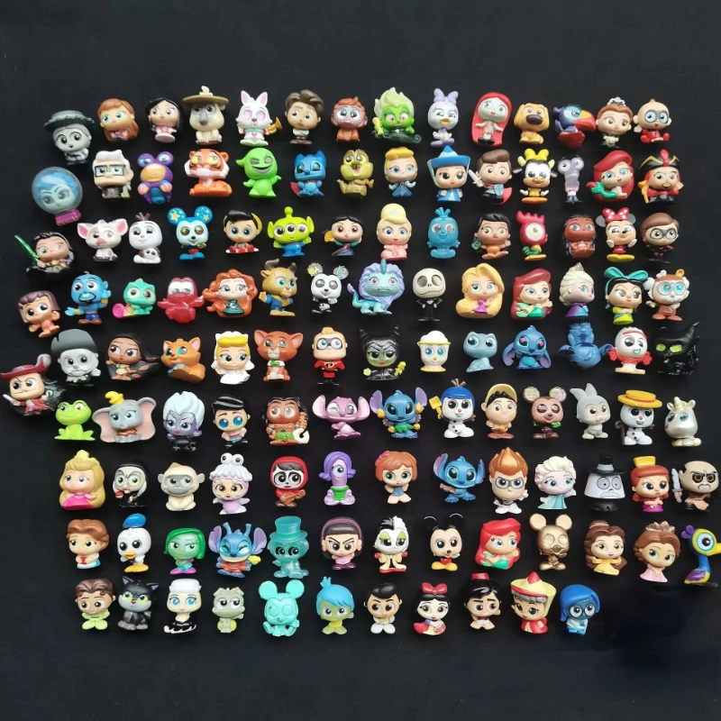50/100pcs Disney Doorables Princess Stitch Anna Elsa Mickey Mouse ...