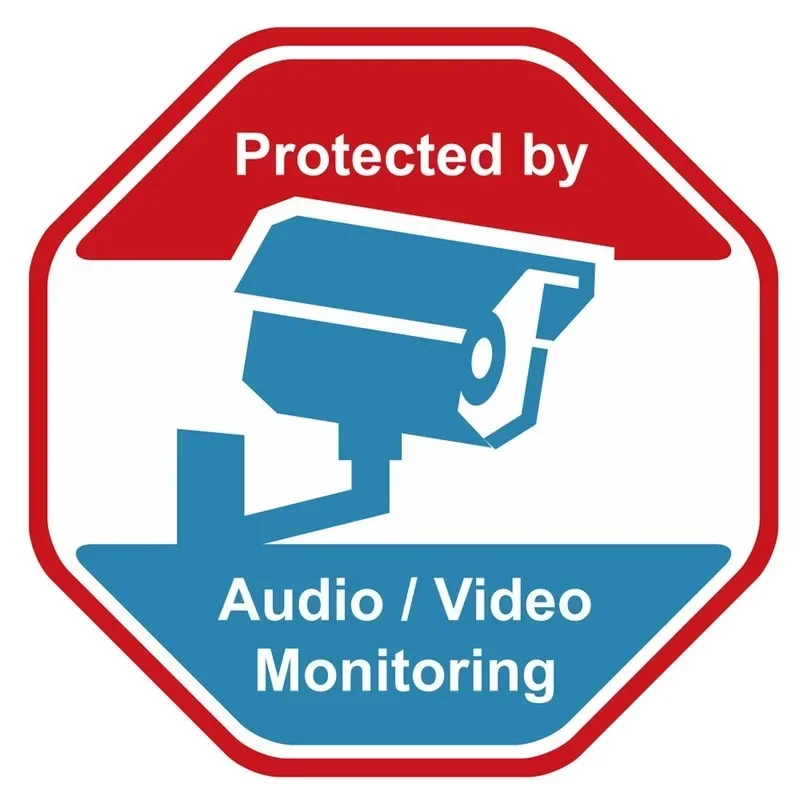 Personality 4 / Piece Surveillance Camera Warning Card Paper ...