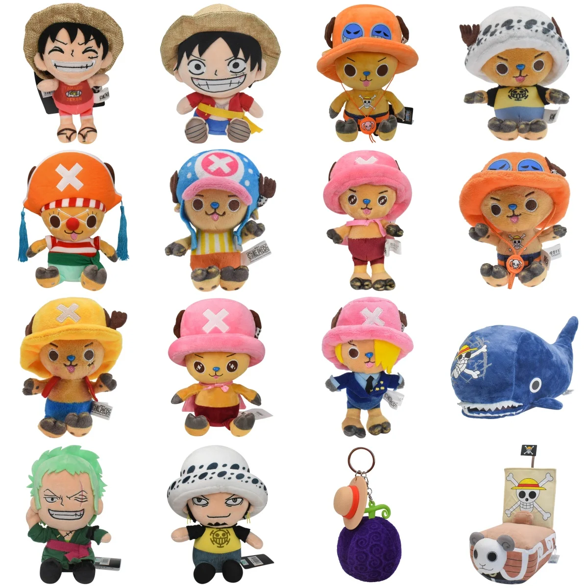 41Styles-One-Piece-Kawaii-Luffy-Roronoa-Zoro-Tony-Tony-Chopper-Laboon ...