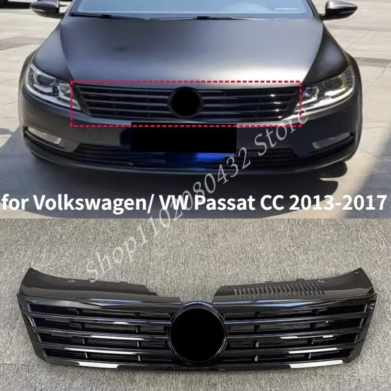 Car Middle and lower mesh fog light frame Grille Front Bumper Grill ...