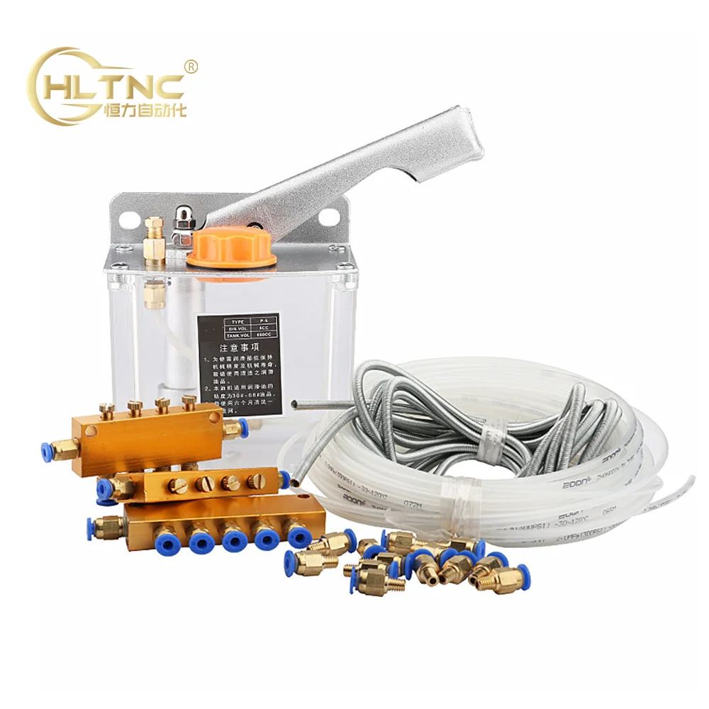 Handle Manual Oil Pump Kit Oil Outlet 4mm Injuction Lubrication Pumps ...