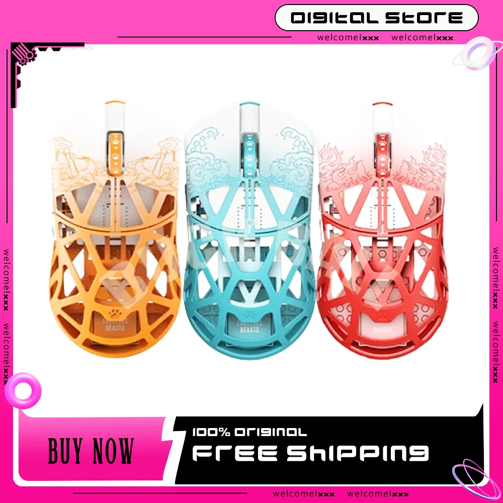 Wlmouse-Mouse-para-jogos-sem-fio-Beast-X-Magn-sio-Leve-Bonito-Anime ...