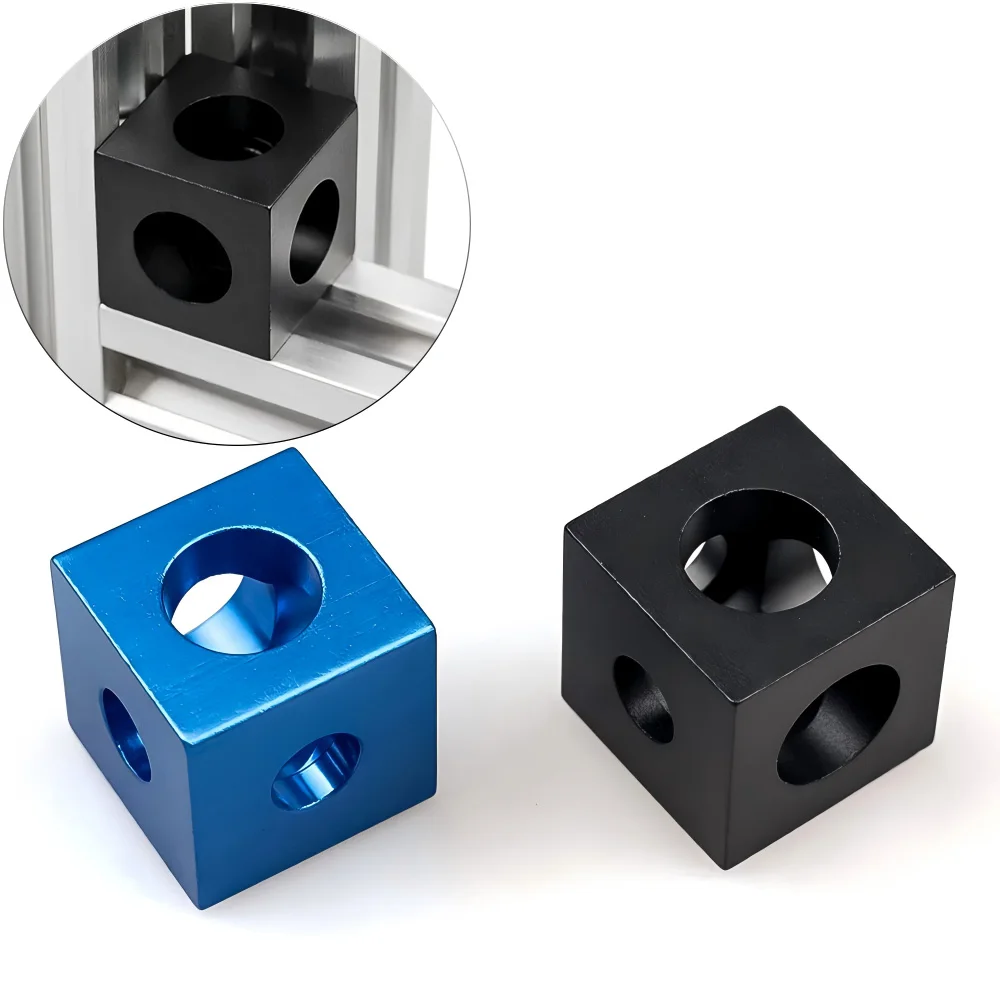 4Pcs-Openbuilds-2020-Aluminum-Three-Way-Cube-Connector-Joint-V-Slot-T ...