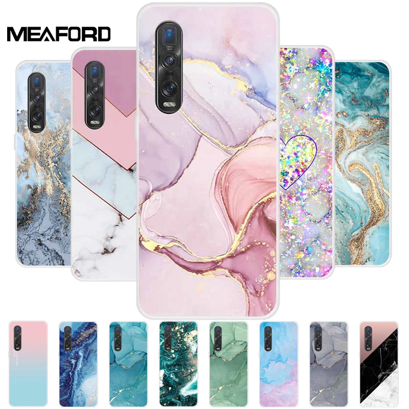 For-OPPO-Find-X2-Pro-Case-X2-Lite-Neo-Marble-Clear-Soft-TPU-Silicone ...
