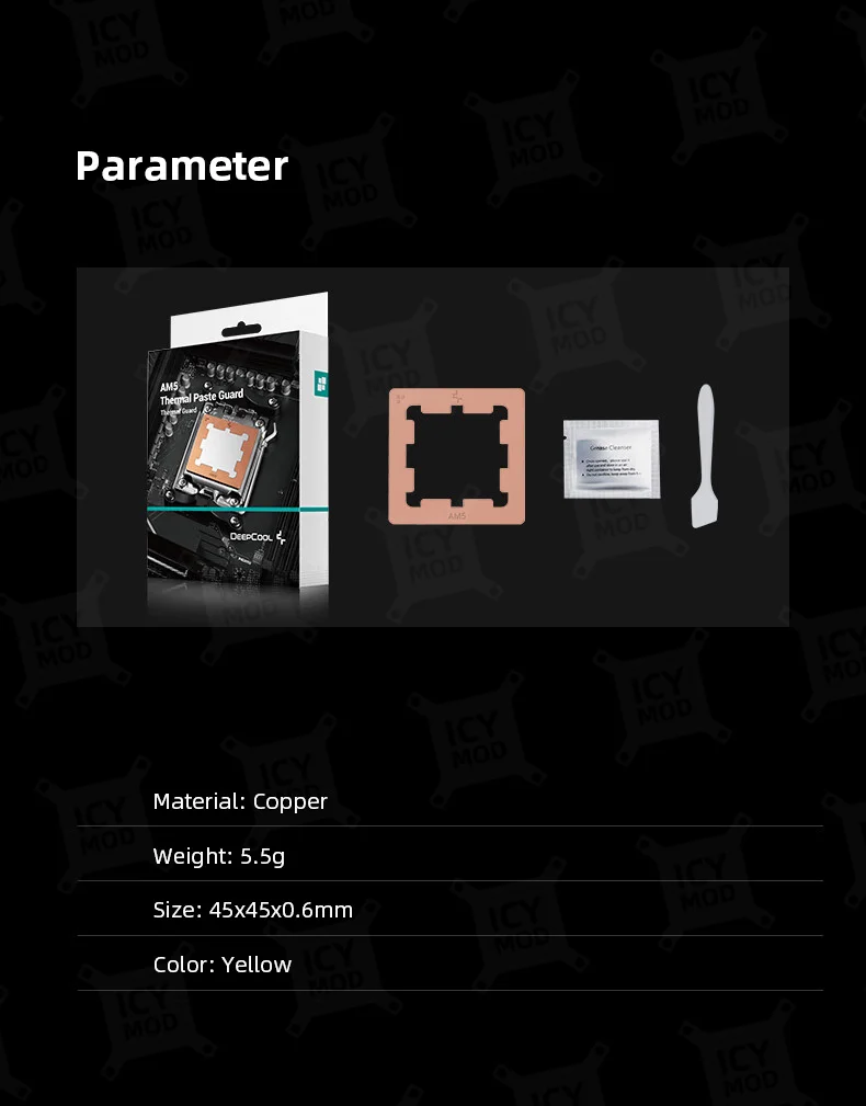 Deepcool Thermal Paste Guard AM5 CPU Cooler Armor For 7950X 7900X 7700X ...