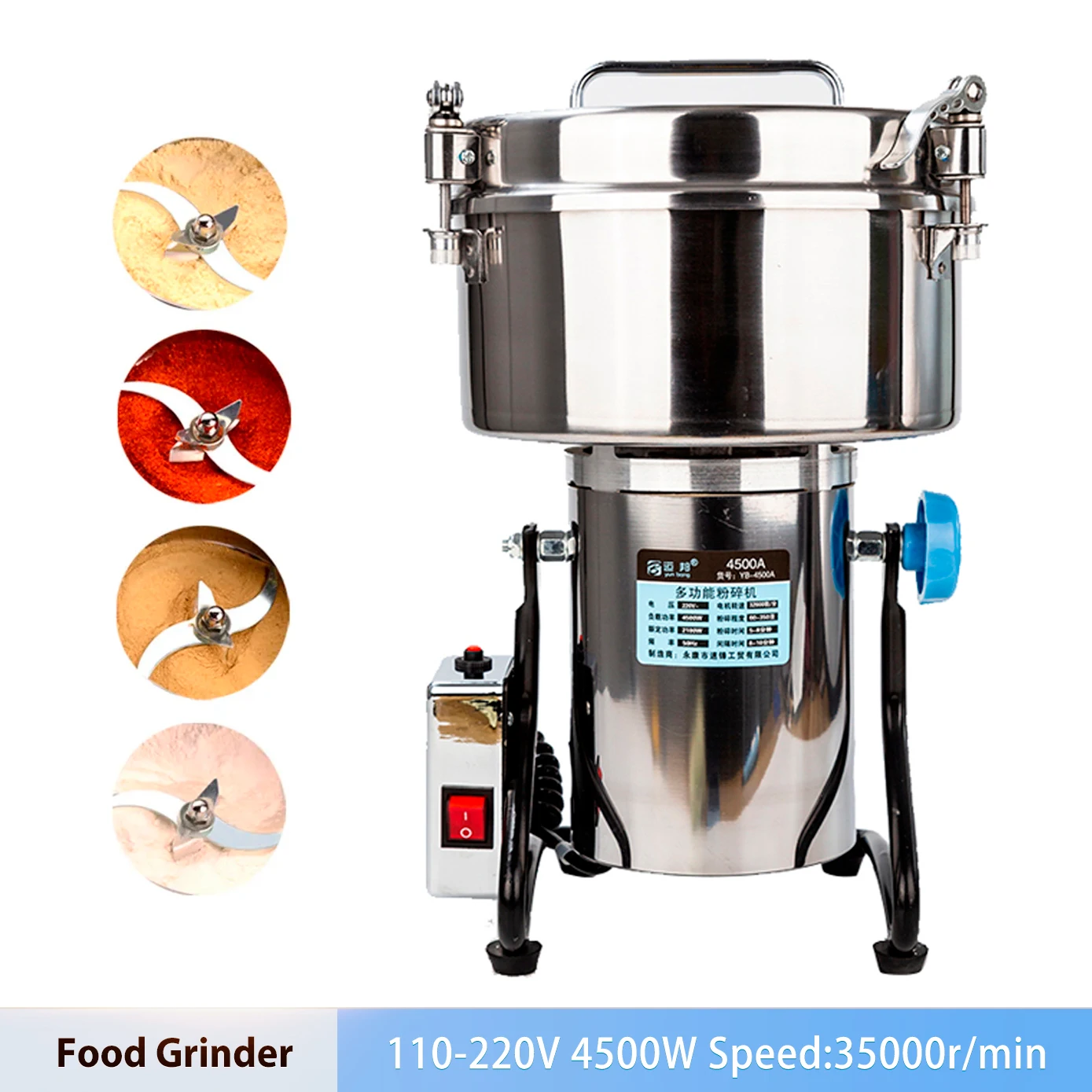4500G-Coffee-Grinder-Machine-Grains-Spices-Medicinal-Herbs-Dry-Food ...