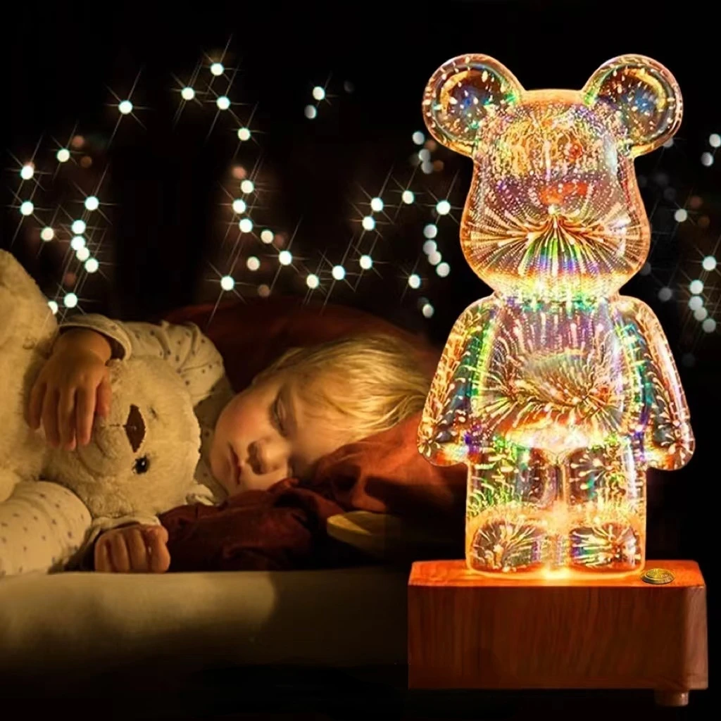 3D-Bear-LED-Atmosphere-Light-Animal-Statue-Firework-Night-Light-RGB ...