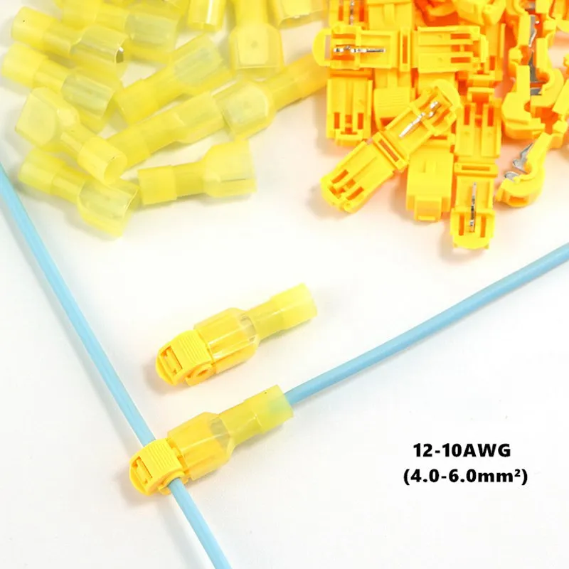 Splice Connectors For Wiring 60-Piece T-Tap Wire Connector Kit ...