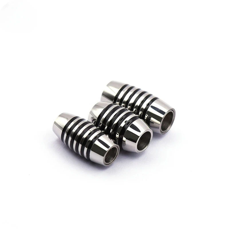 Fermoir-magn-tique-en-acier-inoxydable-5-pi-ces-lot-en-forme-d-olive ...