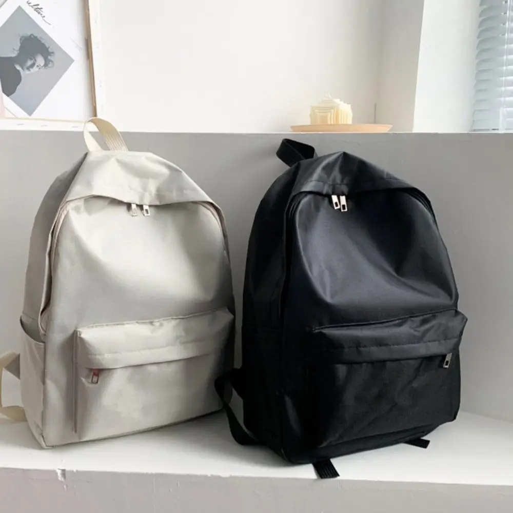 Fashion-Solid-Color-Backpack-Gifts-Schoolbag-Large-Capacity-Book-Bags ...