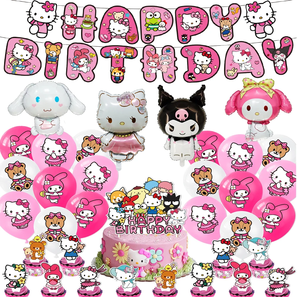 Globos-de-Hello-Kitty-Sanrio-globos-de-canela-para-perros-cartel-de ...