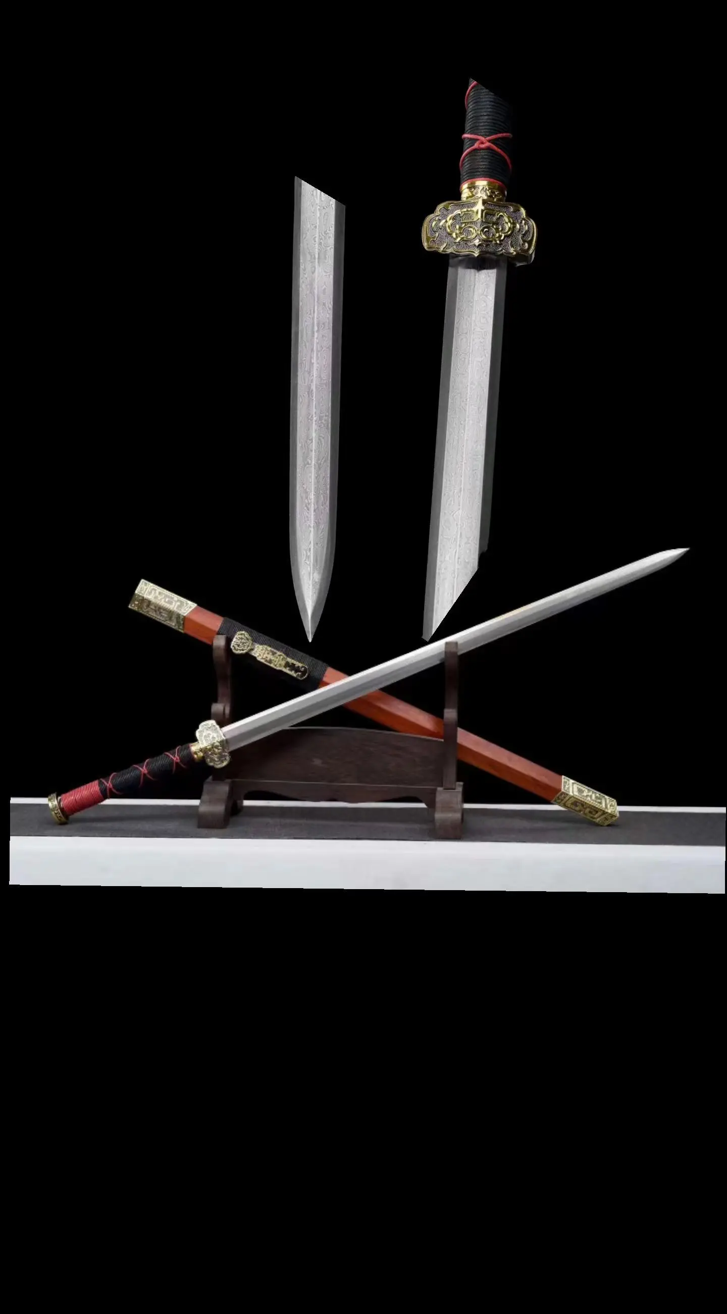 Chinese-Soaring-to-the-Skies-ji-n-Sword-Real-Handforged-Multiple ...