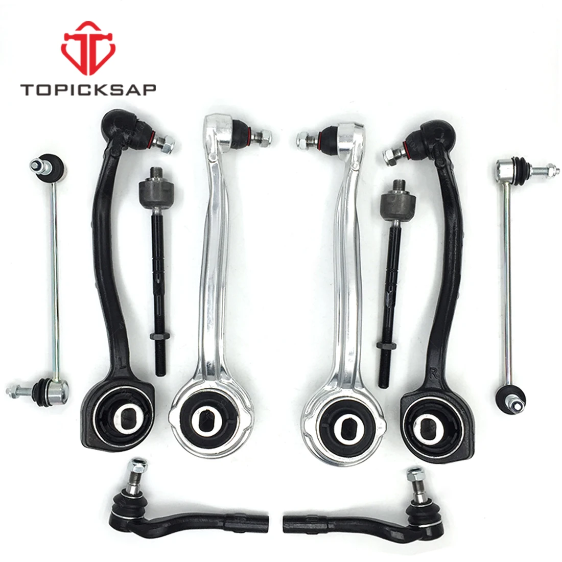 TOPICKSAP 10PCS Upper & Lower Control Arm Suspension Tie Rods Kit for ...