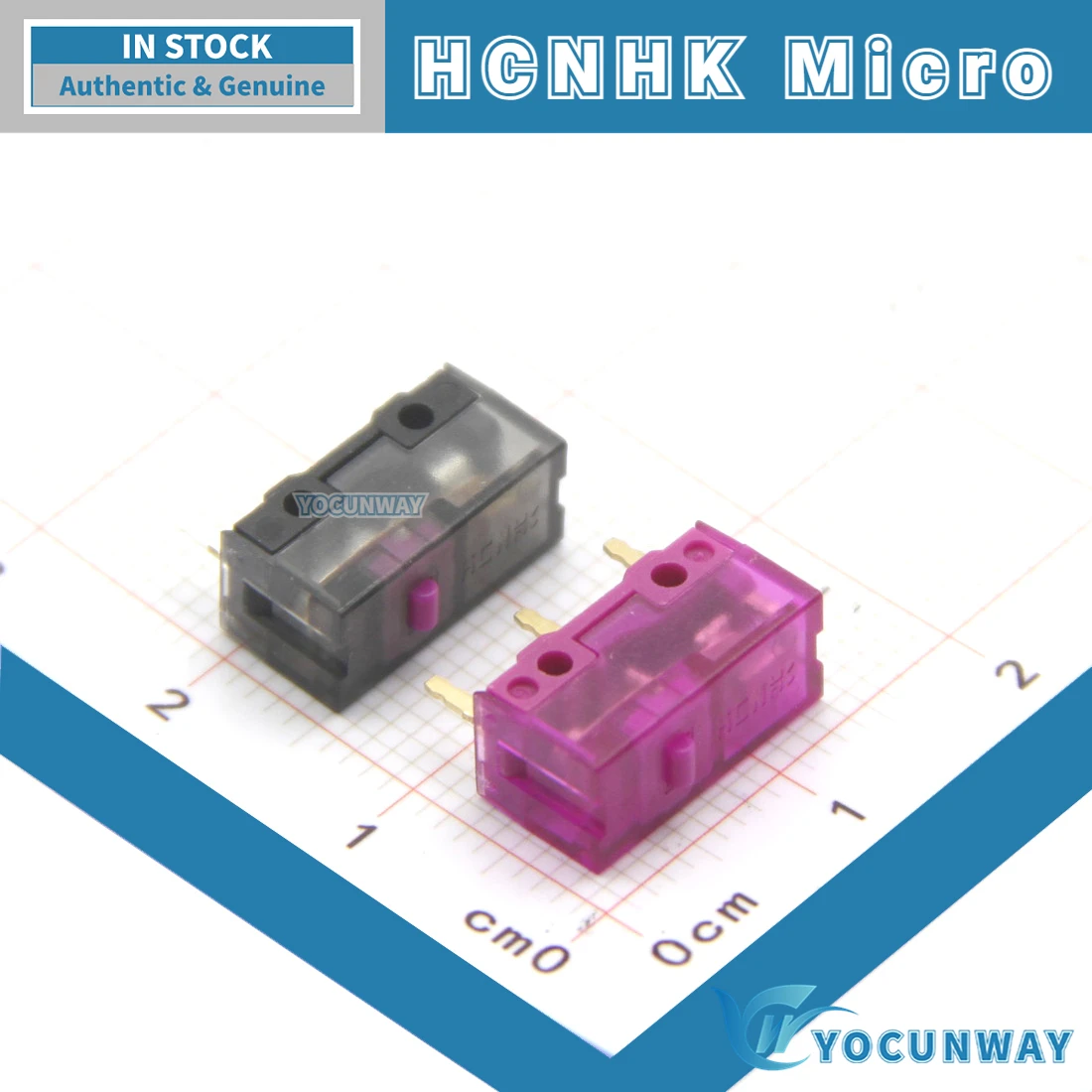 New-Authentic-Original-HCNHK-Micro-Switch-Purple-Gold-Pink-Dot-150 ...