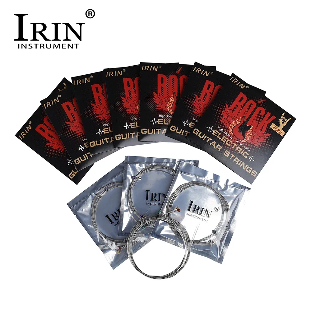 IRIN 10 Sets Electric Guitar Strings 1-6 Stainless Steel Wire Strings ...
