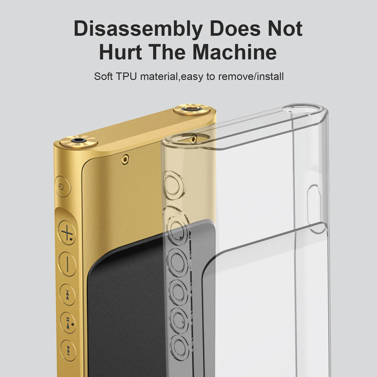 Clear TPU Soft Protective Cover Case For Sony Walkman WM1AM2 WM1ZM2 ...