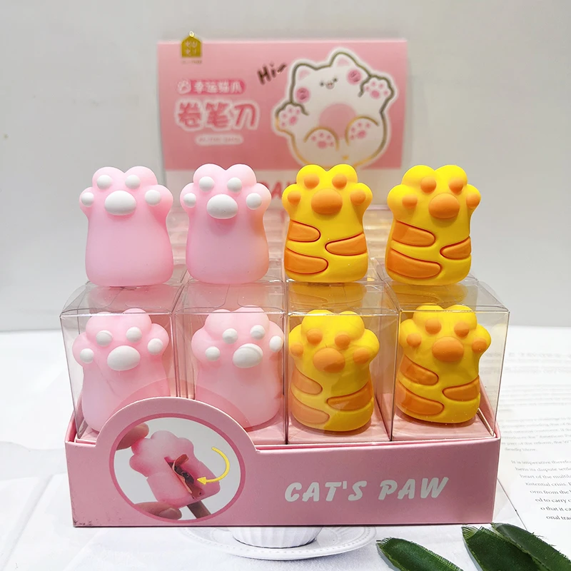 Kawaii-Cat-Paw-Pencil-Sharpener-Cute-Mini-Manual-Pencil-Cutter-Kids ...