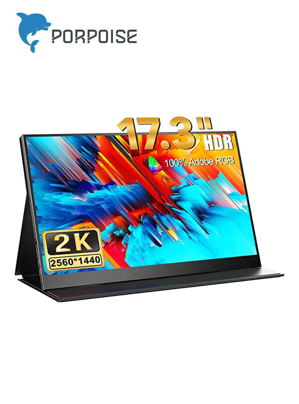 PORPOISE-Portable-Monitor-2K-17-3-Inch-QHD-HDR-IPS-100-sRGB-Lightweight ...