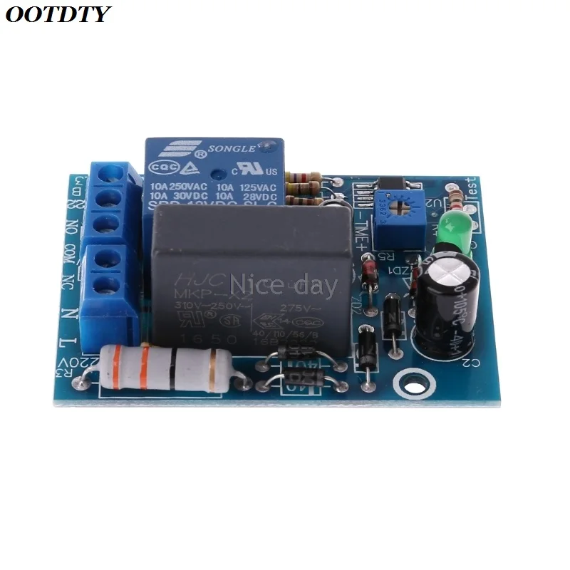 AC 220V Adjustable Timer Delay Switch Turn On/Off Time Relay Module F16 ...