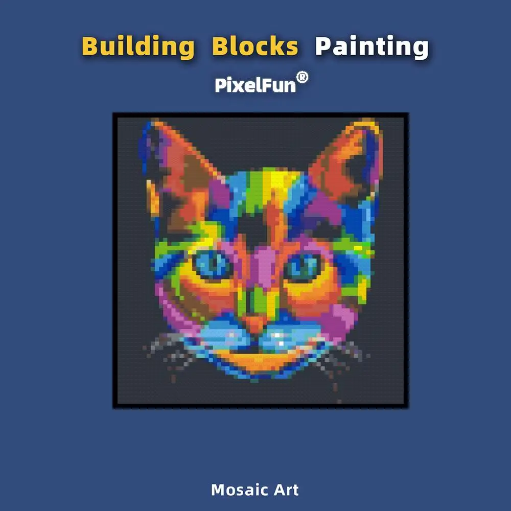 S029-Photo-Custom-Pixel-Art-Mosaic-Painting-Color-Car-Animal-Design ...