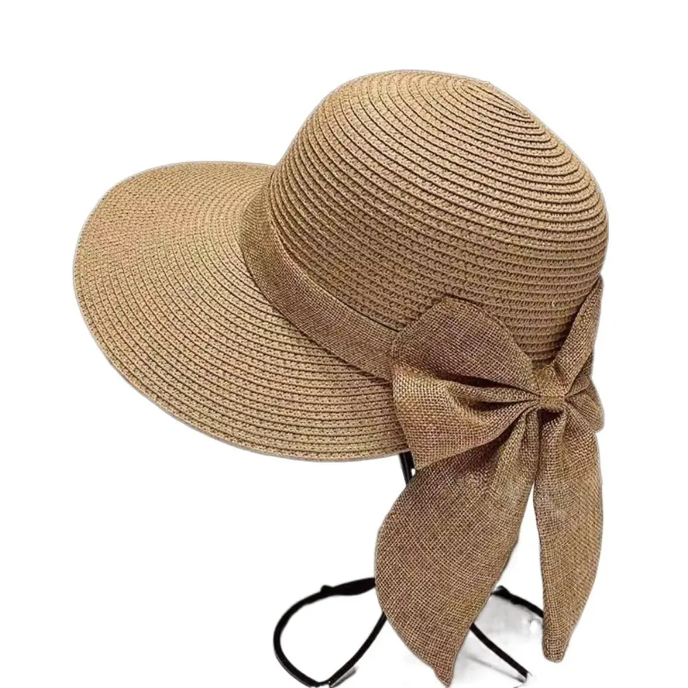 Fashion Summer Hats For Women Sun Hat Beach Cap Ladies Bowknot Panama ...