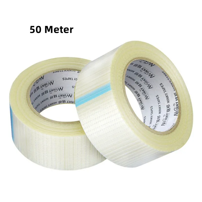 1pcs High Temperature Strong Grid Fiber Tape 10-100 mm * 50 M Mold Home ...