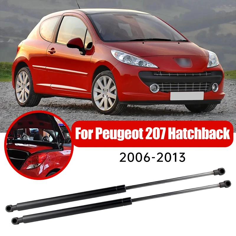 2PCS Rear Tailgate Boot Gas Struts Support For Peugeot 207 Hatchback WA ...