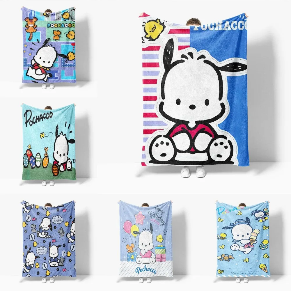 Sanrio Pochacco Manta de felpa cálida de invierno, suave y cómoda manta ...