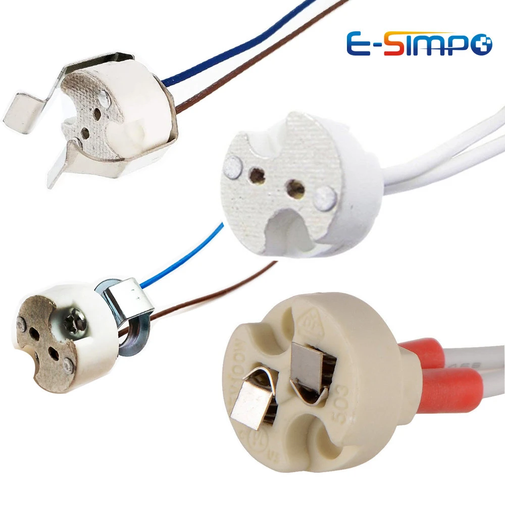 6pcs Bi Pin Base, G4, G6.35, GY6.35, GX5.3 MR16, GZ4 MR11, GU5.3, G5.3 ...