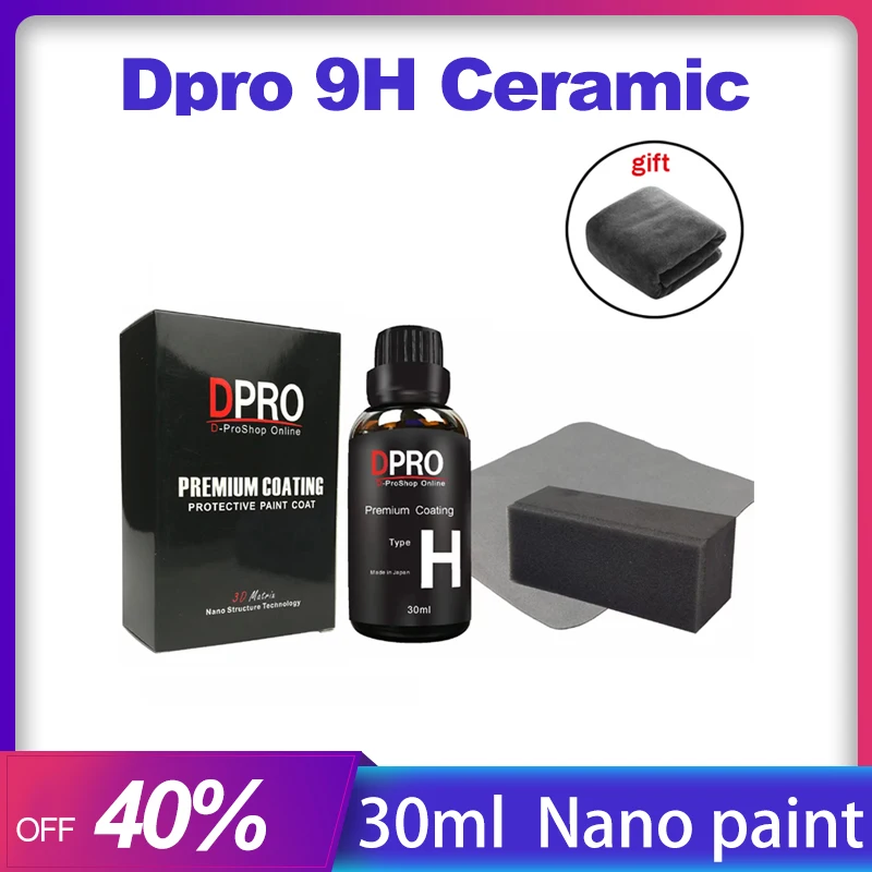 Dpro 9h Ceramic Car Coating Liquid Glass Waterproof Nano Paint Care Anti-scratch Hydrophobic Car ...