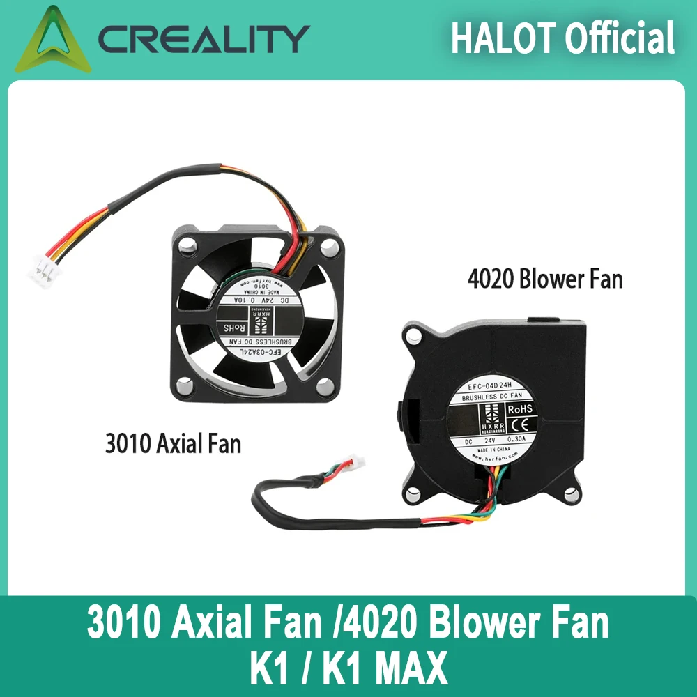 CREALITY-K1-K1-MAX-3D-Printer-Fan-3010-Axial-Fan-4020-Blower-Fan-24V ...