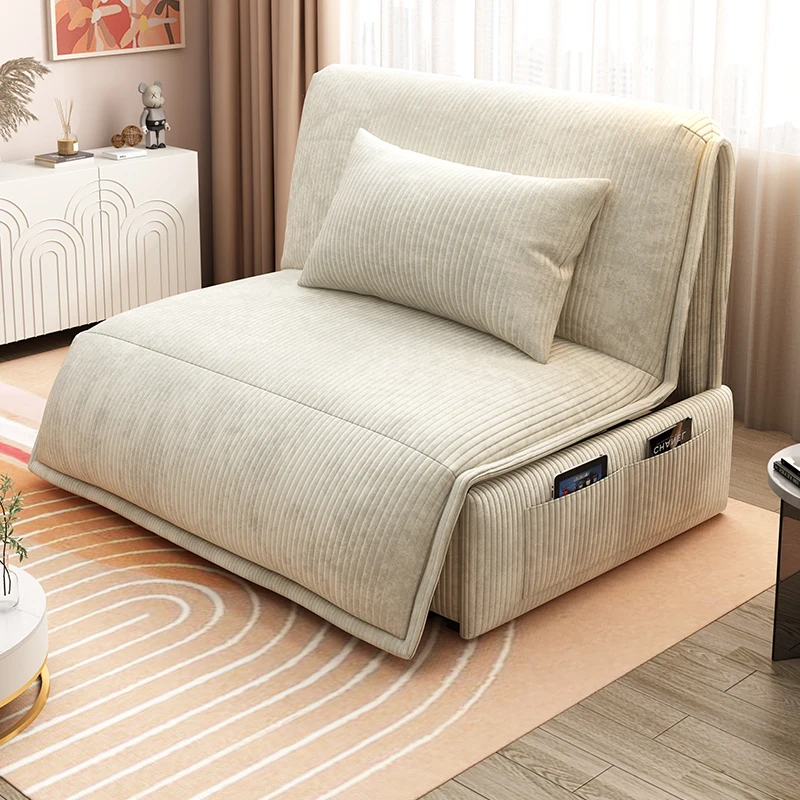 Smart-electric-sofa-bed-dual-purpose-foldable-bedroom-living-room-single-person-office ...