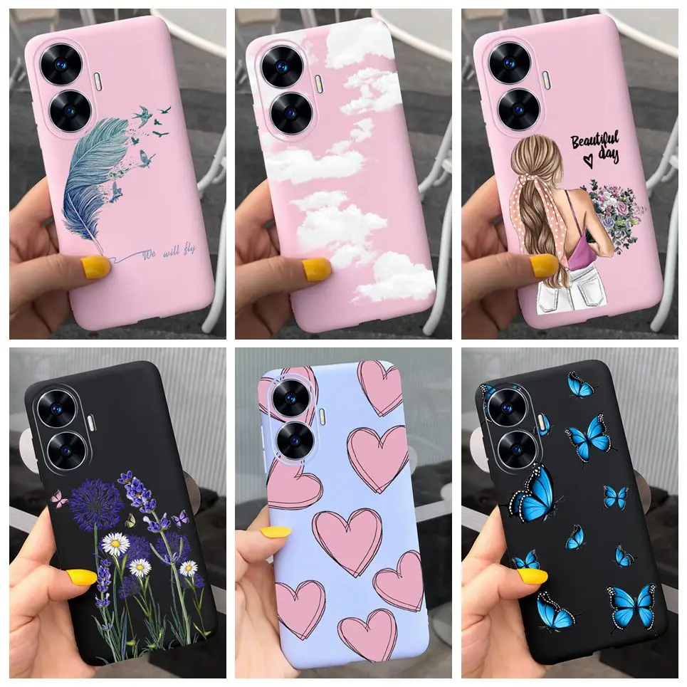 6-72-For-Realme-C55-Case-Shockproof-Soft-silicone-TPU-Back-Cover-For ...