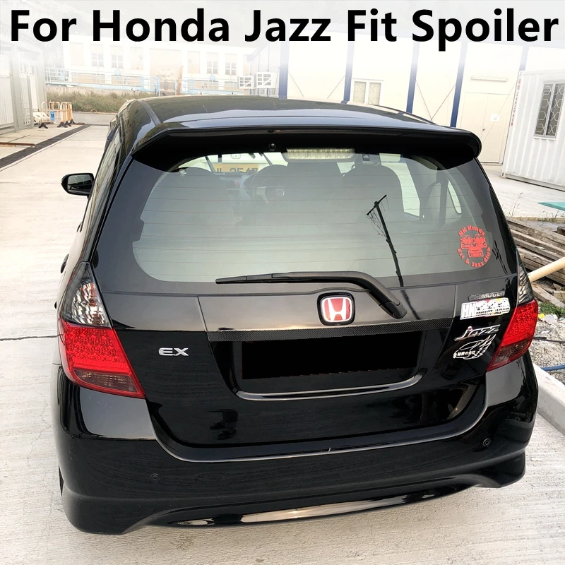For-Honda-Jazz-Fit-Spoiler-2003-2007-High-Quality-ABS-Material-Car-Rear ...