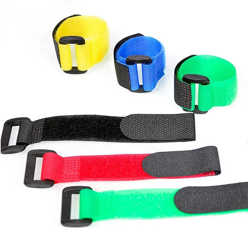 10Pcs-20mm-Reusable-Nylon-Reverse-Buckle-Magic-Hook-Loop-Fastener-Cable ...