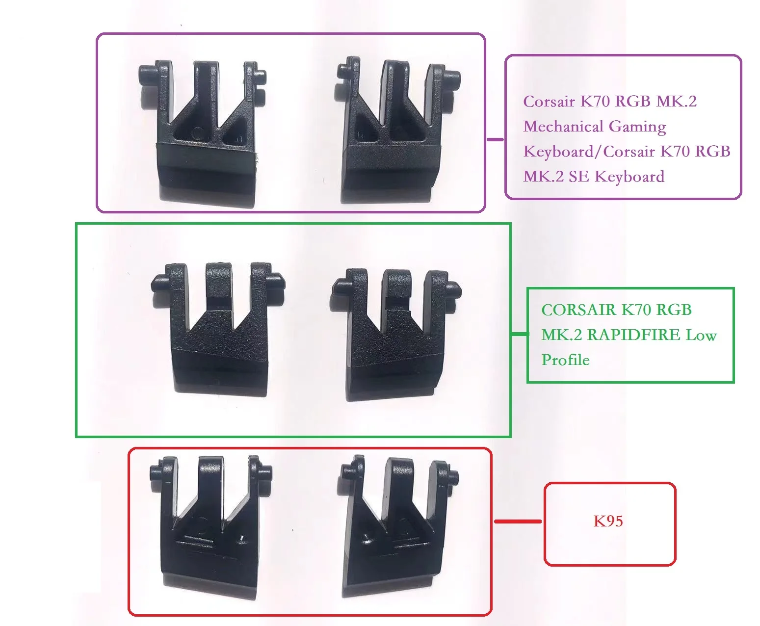 Generic Keyboard Stand Feet Replacement Tilt Leg For Corsair K95 K70 ...