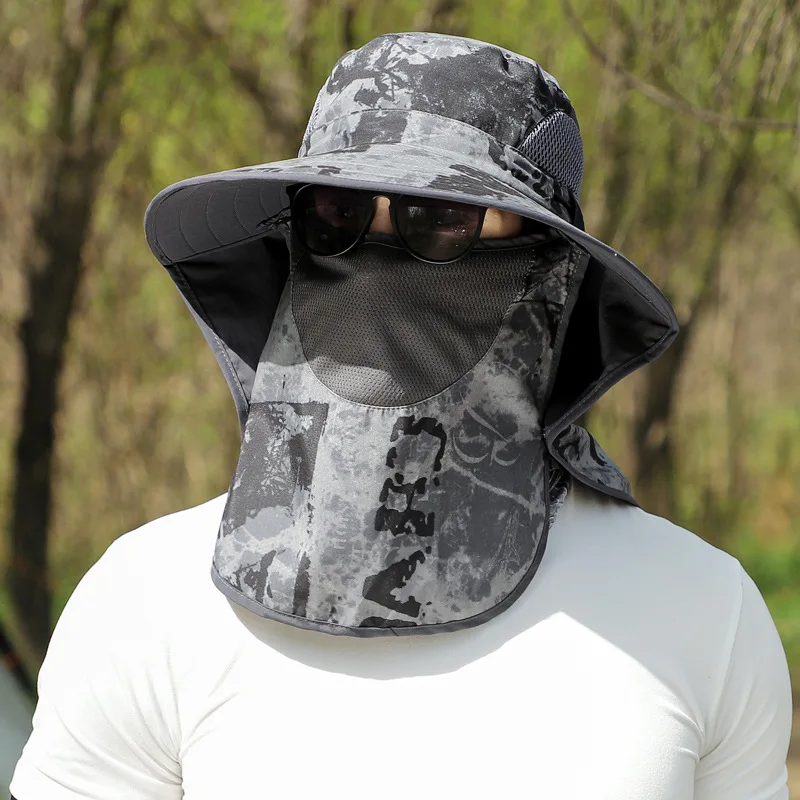 Anti-Mosquito-Dustproof-Sun-Hat-para-homens-e-mulheres-Neck-Protector ...