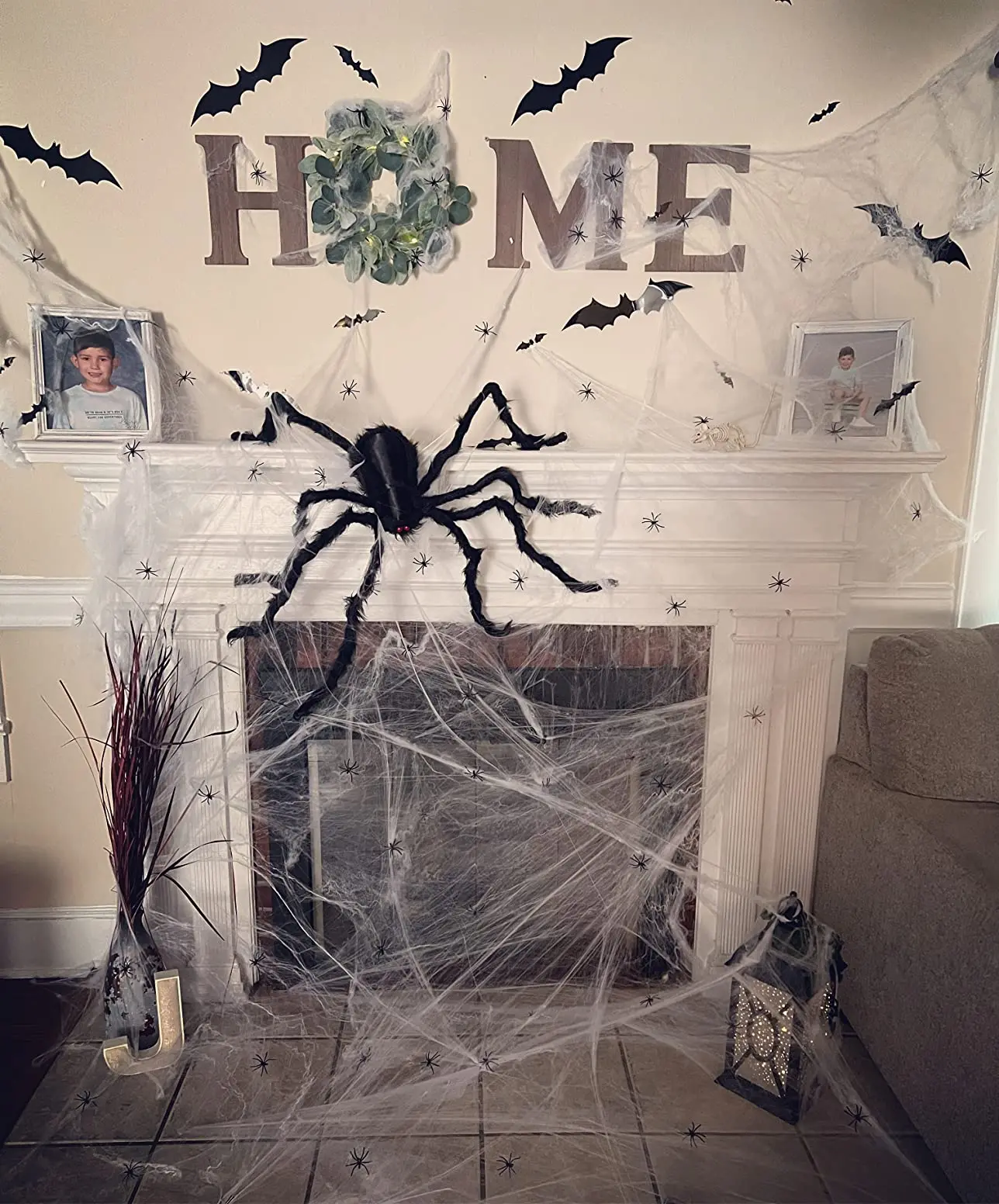 Spider Web With Spider Halloween