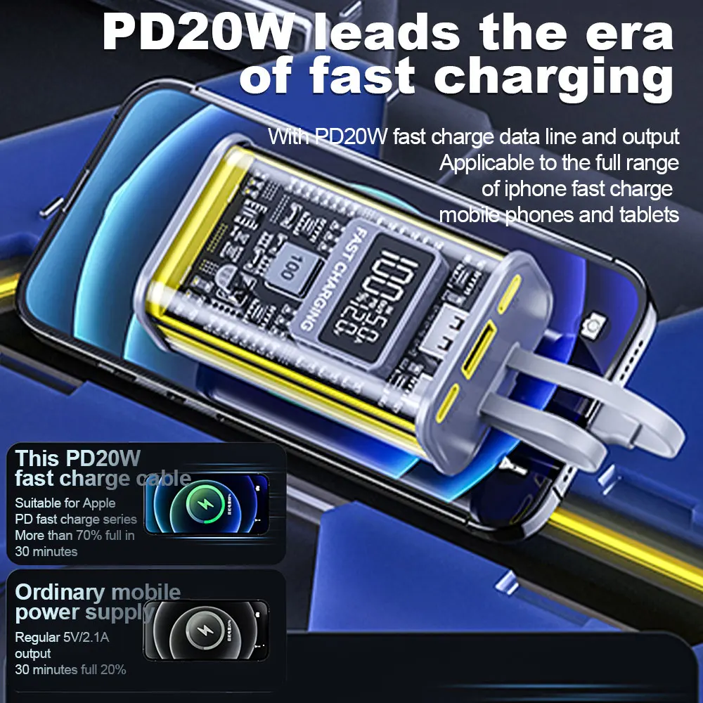 DIY Power Bank 18650 21700 Battery Charger Case PD 22.5 W Fast Charging ...