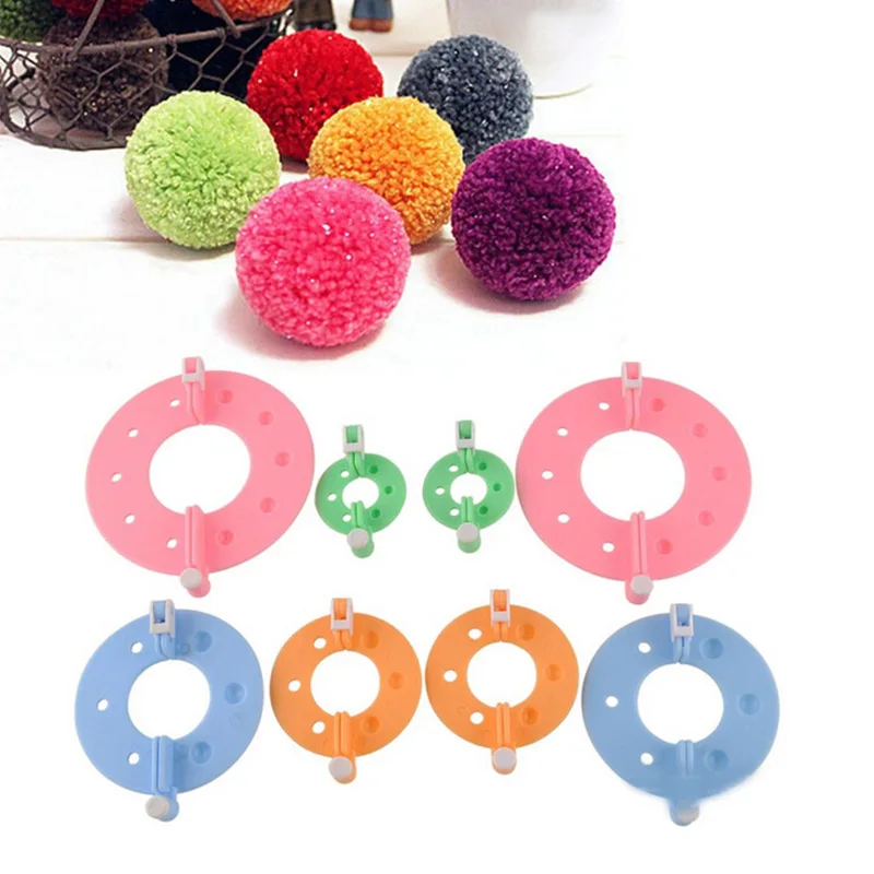 8pcs-set-Fluff-Wool-Ball-Weaver-Pompom-Thread-Yarn-Maker-DIY-Handicraft ...