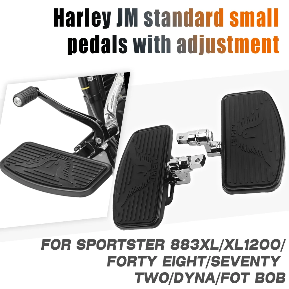 Motorcycle Adjustable Foot Pegs Footrest Wide Floorboard Footboards For ...