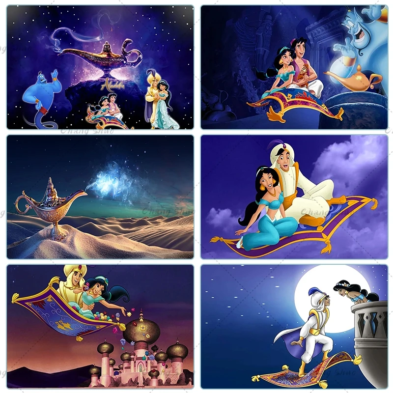 Jasmin-Backdrop-Photography-Aladdin-Happy-Birthday-Party-Background ...