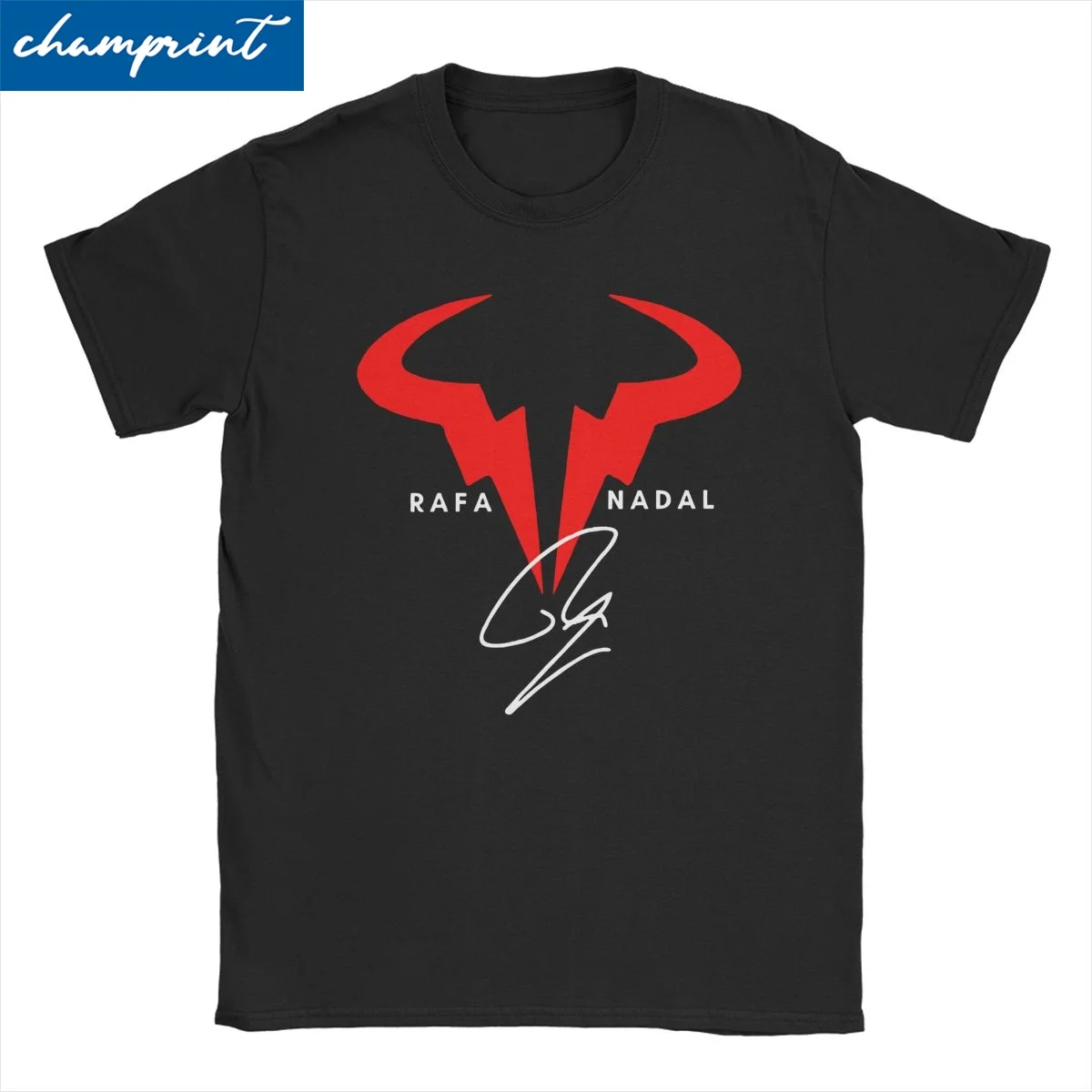 Novelty-Rafael-Nadal-Symbol-T-Shirts-Men-Women-Crewneck-Pure-Cotton-T ...