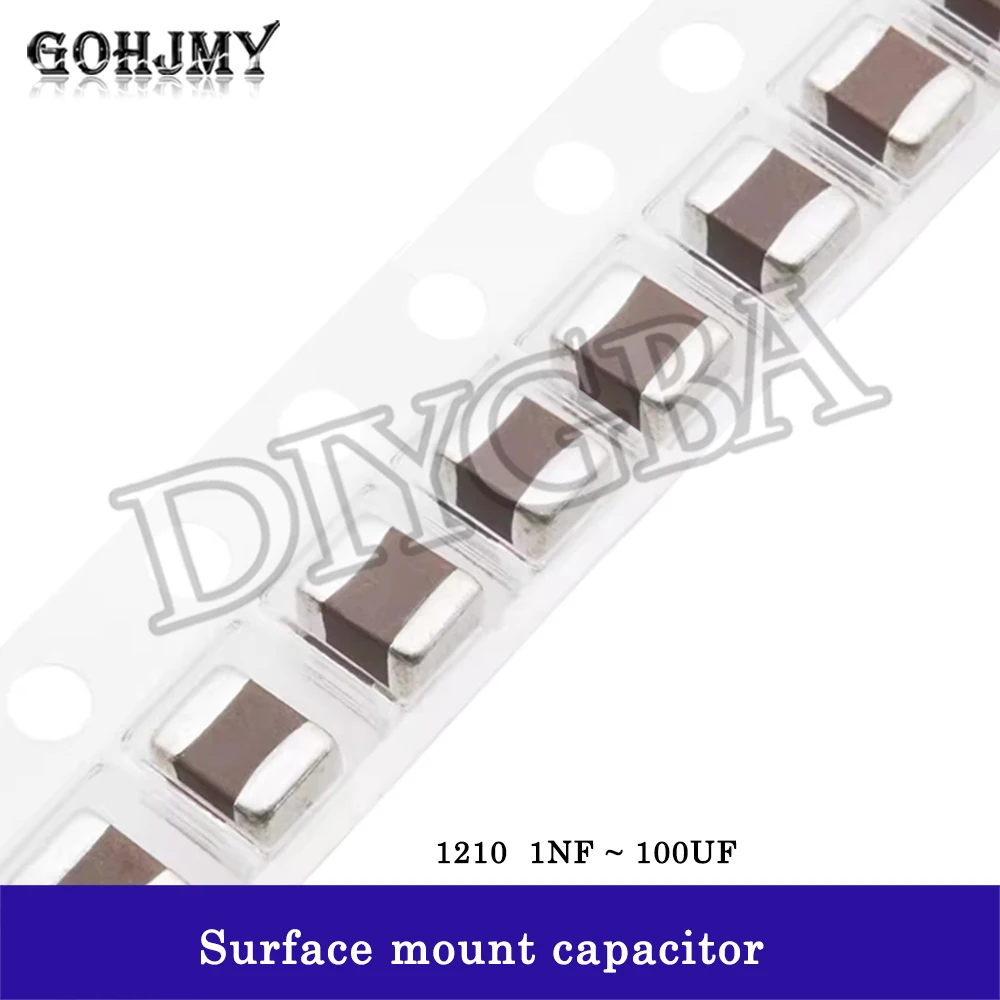 50PCS-1210-SMD-Chip-capacitor-1nF-4-7nF-100nF-470nF-680nF-0-1uF-1uF-2 ...